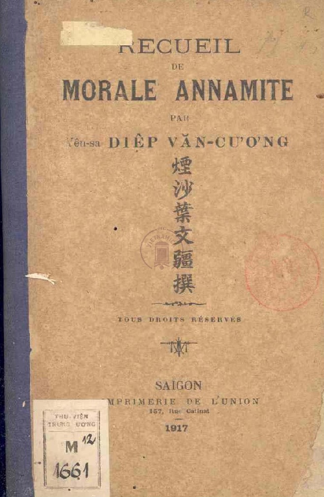 Recueil de morale annamite - Digital library: Digitalized books